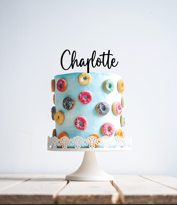 Custom Name Cake Topper or Fropper - Various Fonts To Choose From - 2 ...