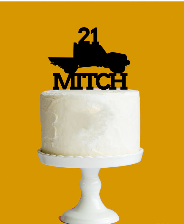 4x4 Personalised Cake Topper – Cake Topper Co